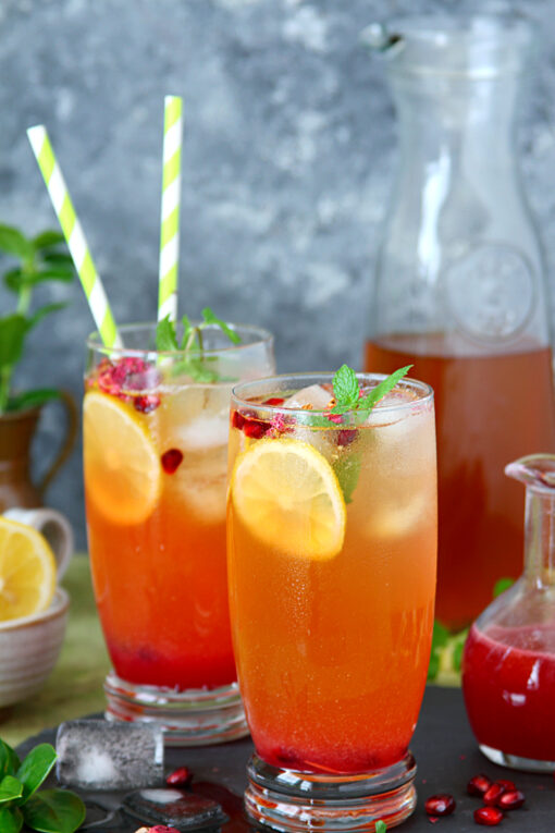 Stay Cool This Summer With Pomegranate Rose Iced Tea - Gitadini