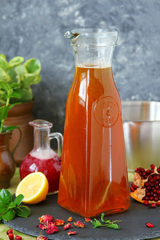 Stay Cool This Summer With Pomegranate Rose Iced Tea - Gitadini
