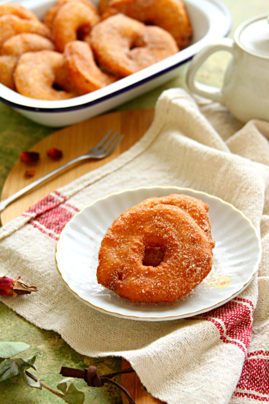 Apple Ring Fritters (Quick Recipe Using Pantry Staples) - Gitadini